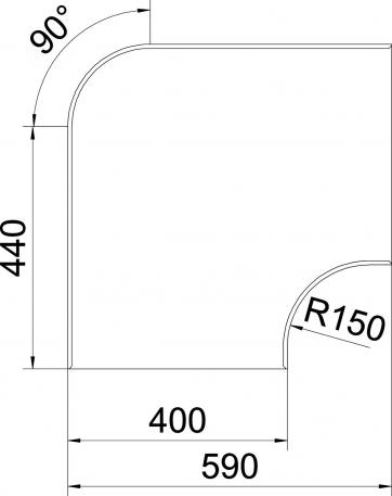 90° bend 100 FS, horizontal | OBO