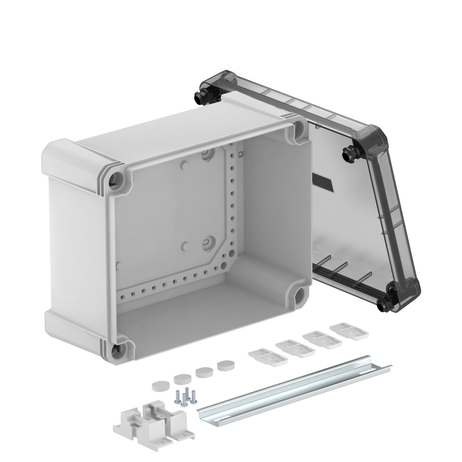 Empty housing X 16 with hat profile rail | OBO