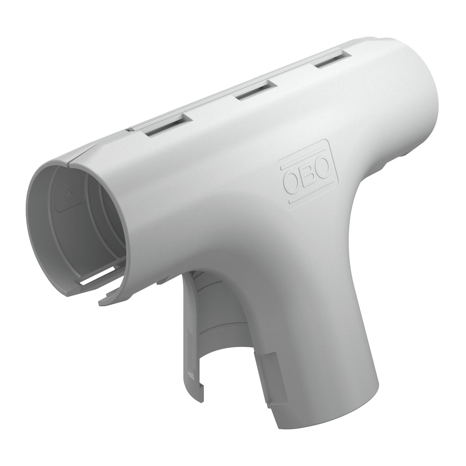 Quick pipe T piece, light grey | OBO
