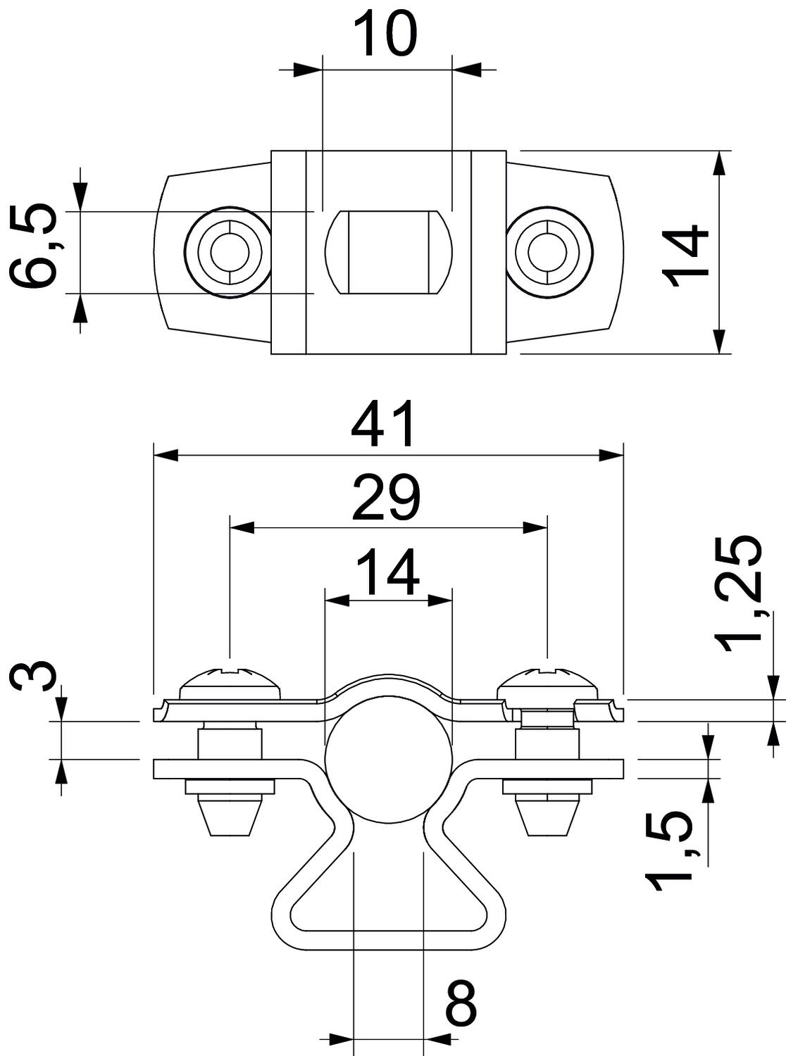 Spacer clip 733 FT | OBO