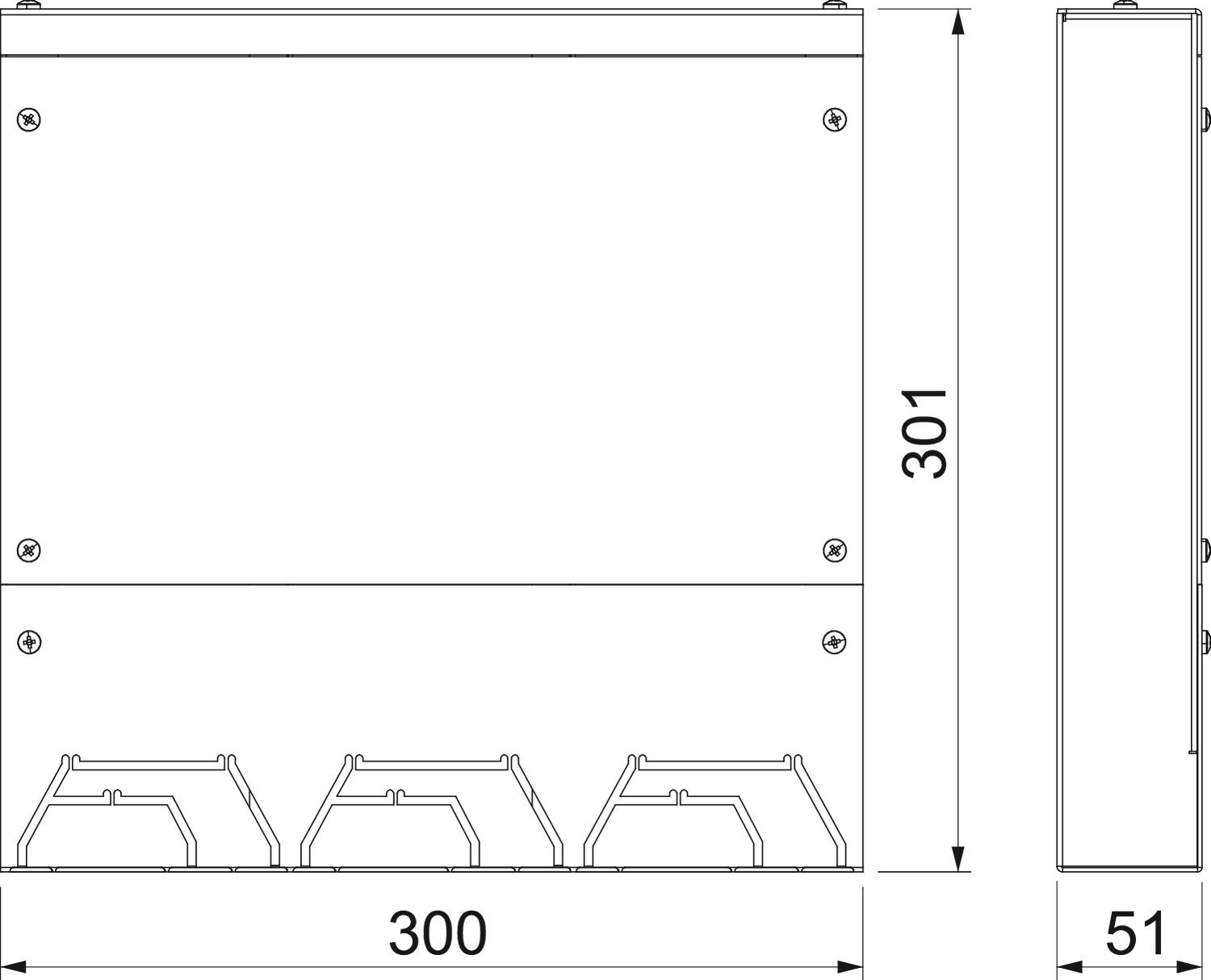 Vertical connection socket for duct height 25 and 35 mm | OBO